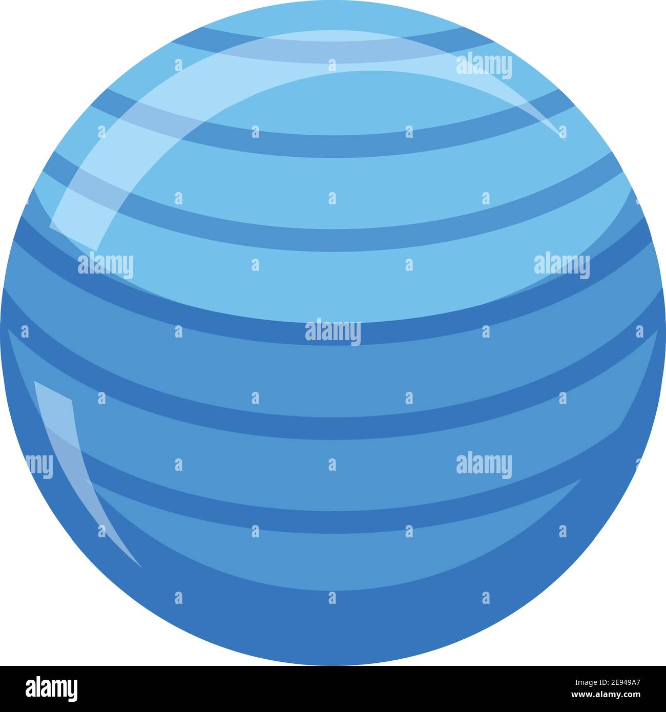 Fitness ball icon. Isometric of fitness ball vector icon for web design ...