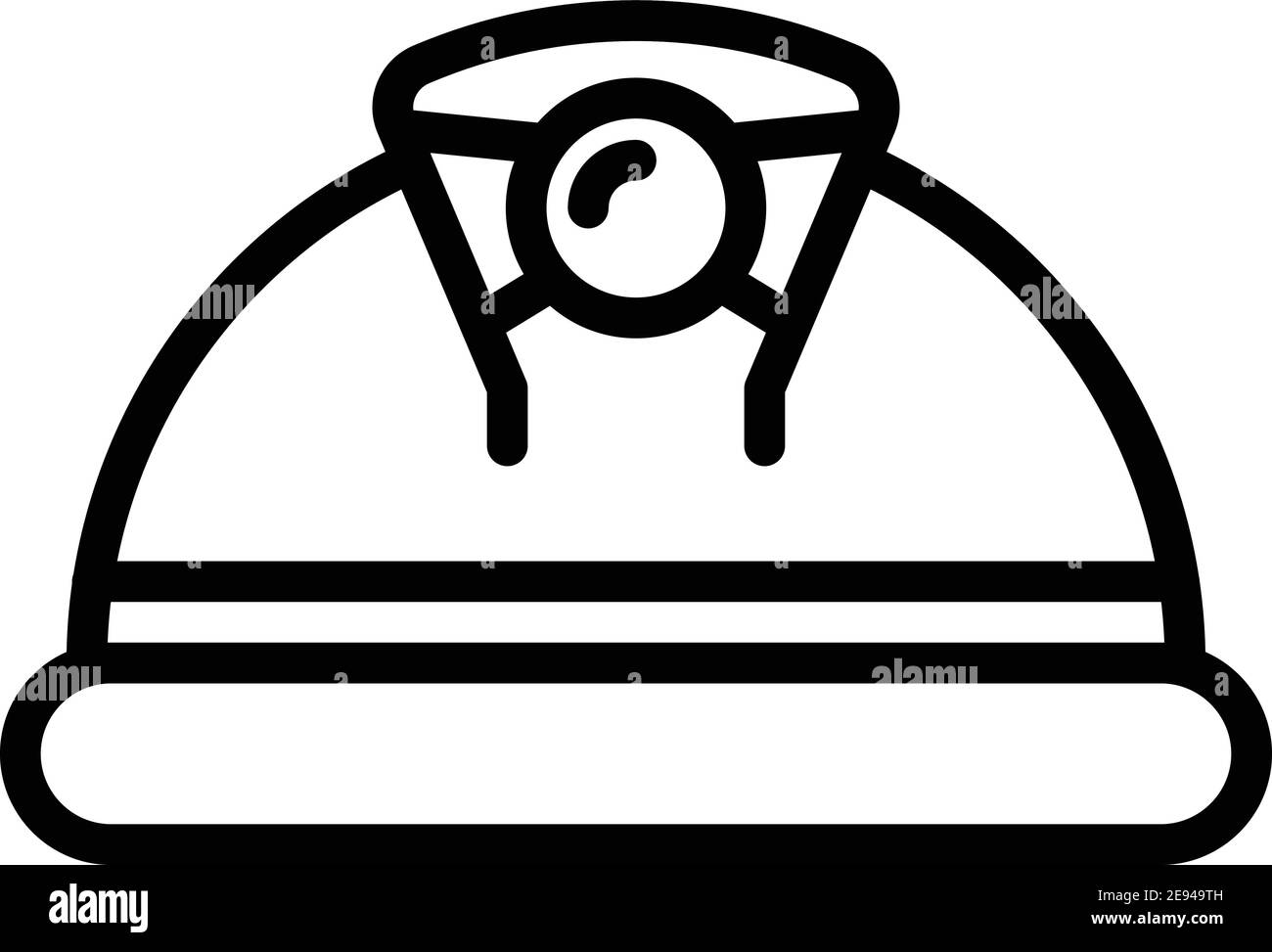 Builder helmet icon. Outline builder helmet vector icon for web design ...