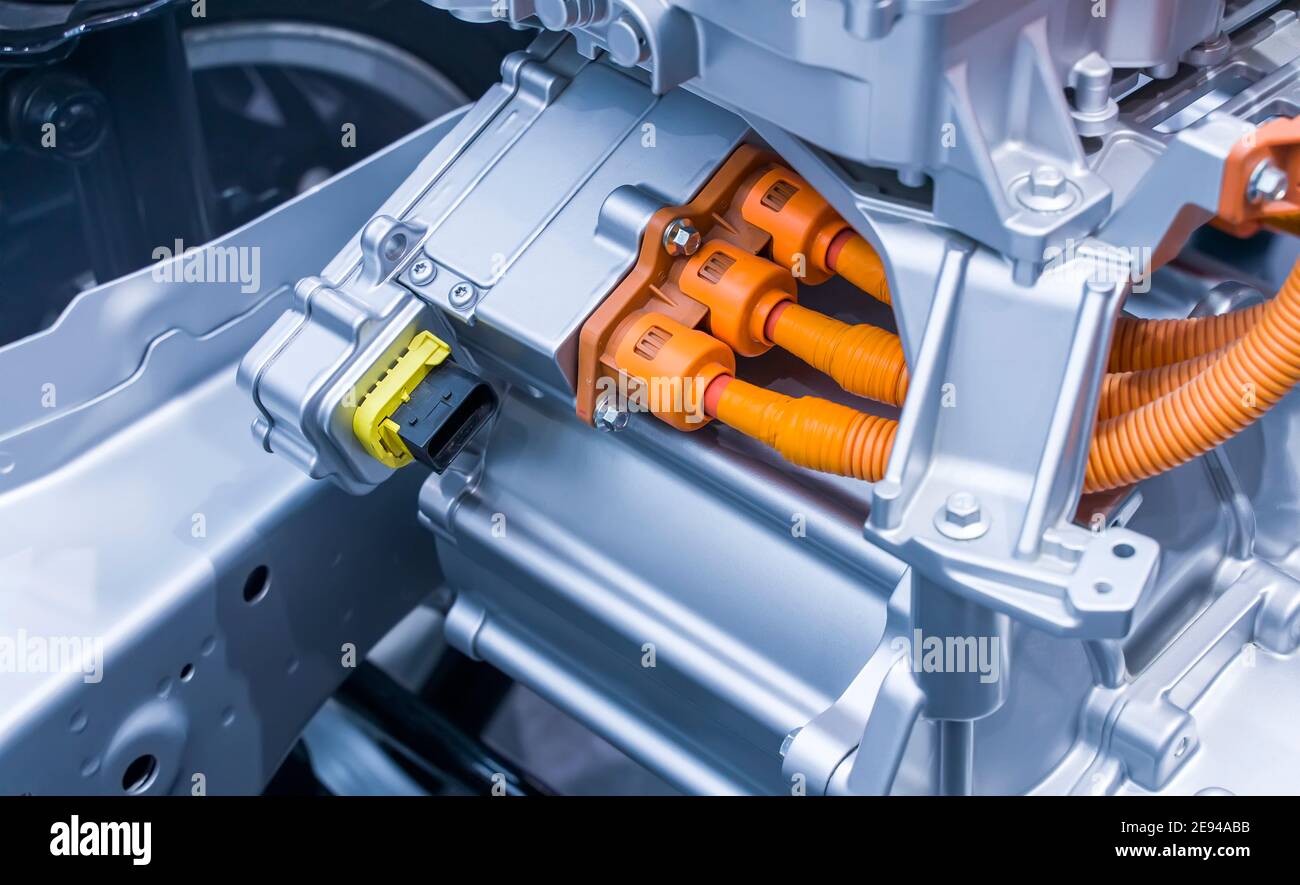 electric system of eco car engine, Automotive part concept Stock Photo ...
