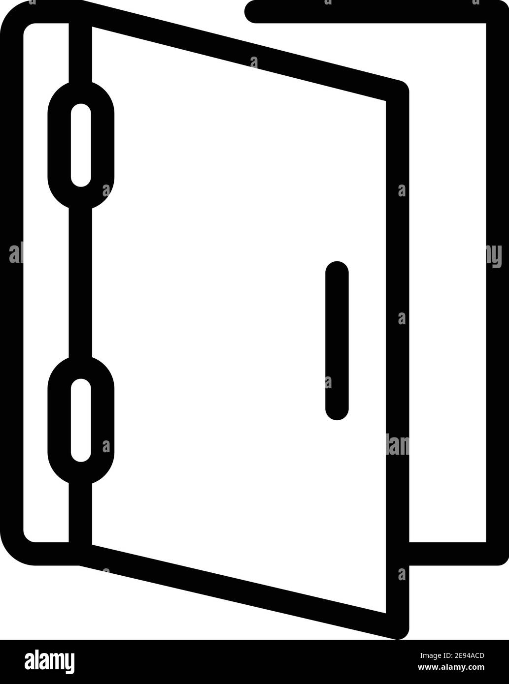 Public toilet door icon. Outline public toilet door vector icon for web ...