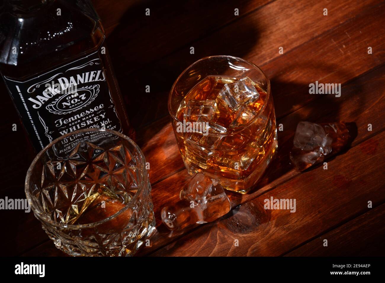 Netanya, Israel - January 30, 2021: Jack Daniel's, a brand of American ...