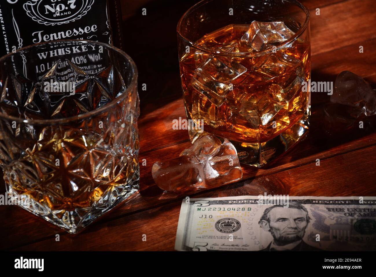 Netanya, Israel - January 30, 2021: Jack Daniel's, a brand of American ...