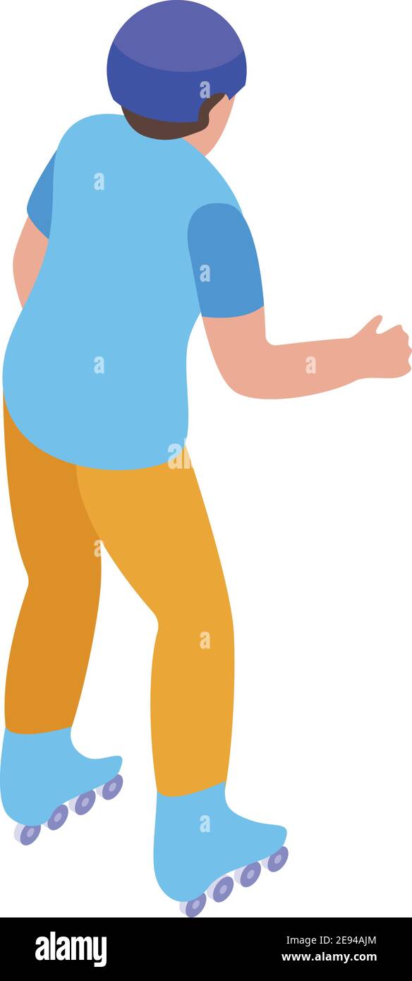 Sport rollerblade icon. Isometric of sport rollerblade vector icon for ...