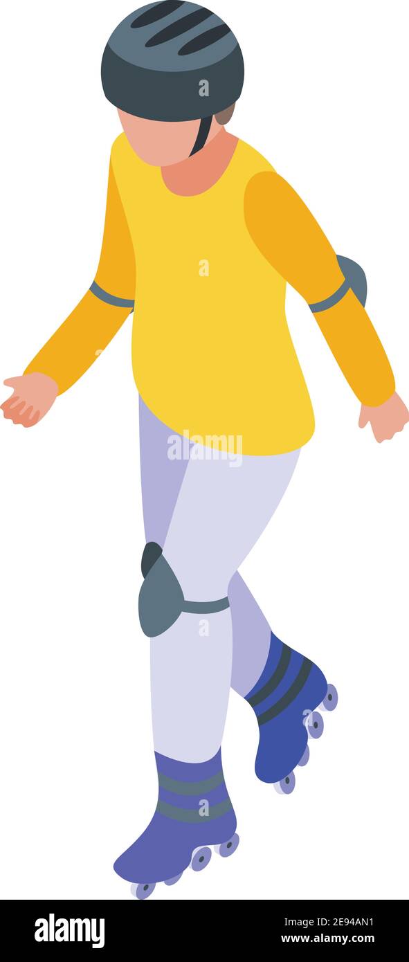 Rollerblade hobby icon. Isometric of rollerblade hobby vector icon for ...