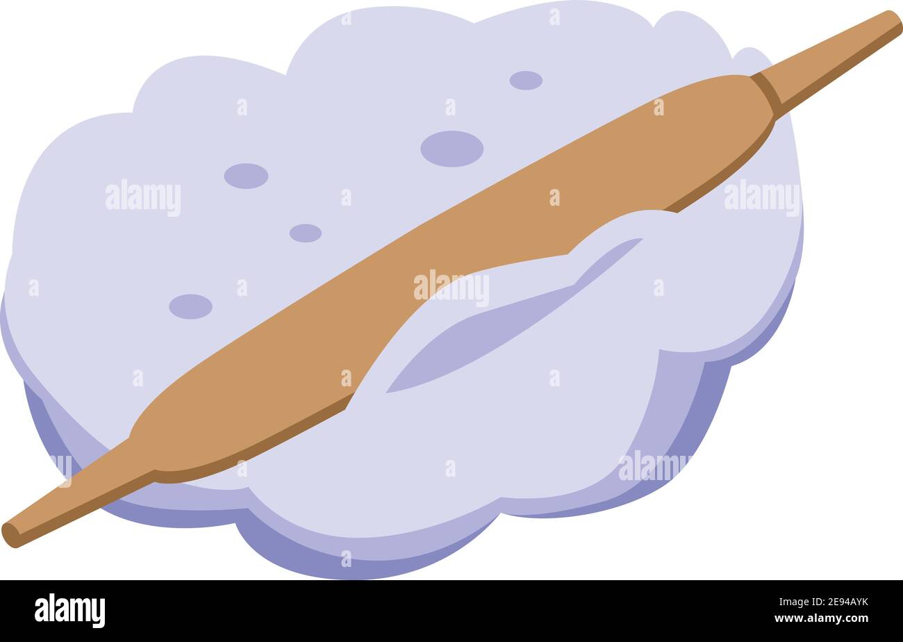 Dough icon. Isometric of dough vector icon for web design isolated on ...