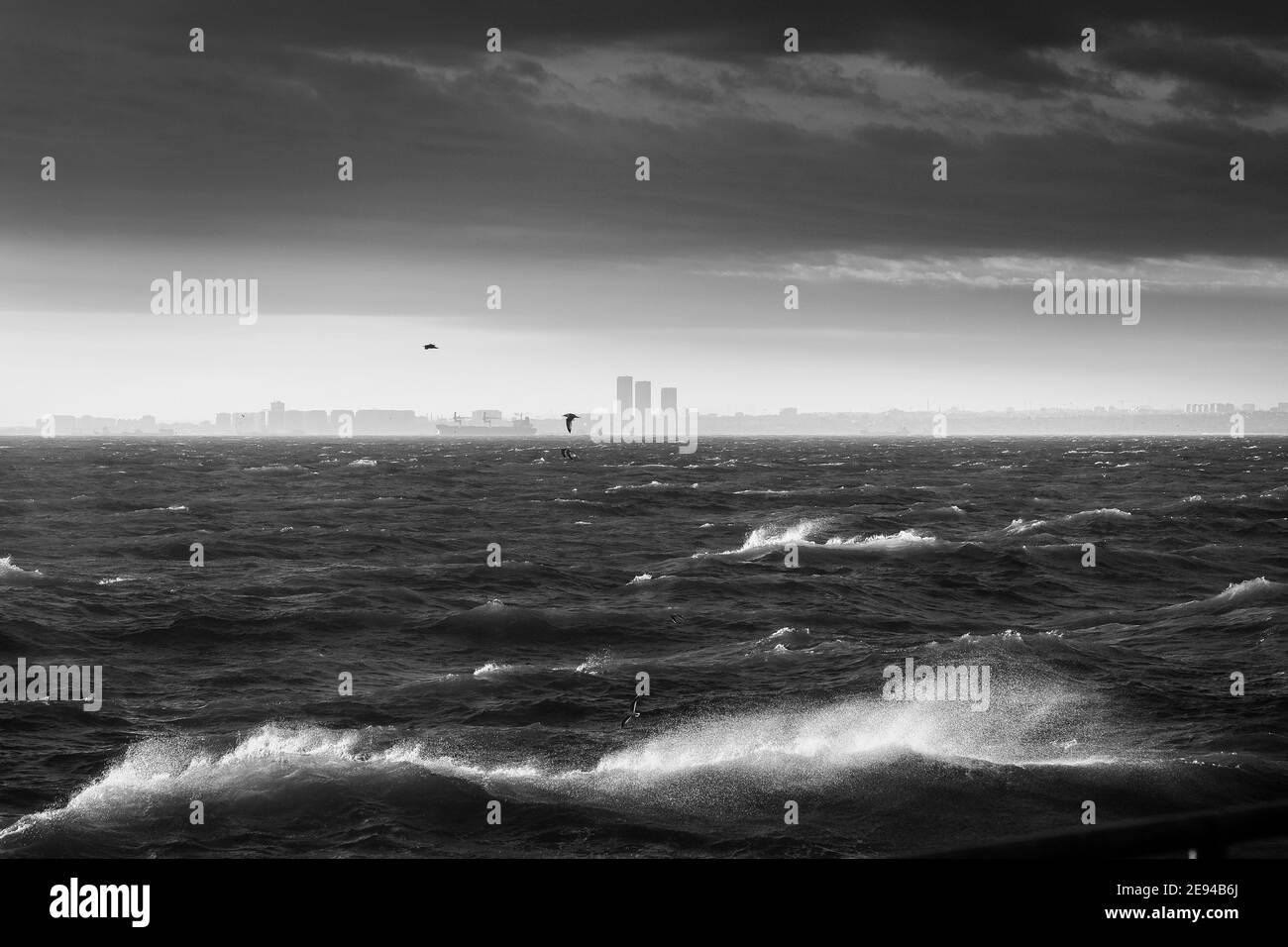 Giant sea waves - stock photo Stock Photo - Alamy