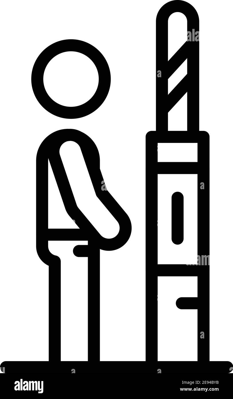 Airport control icon. Outline airport control vector icon for web ...