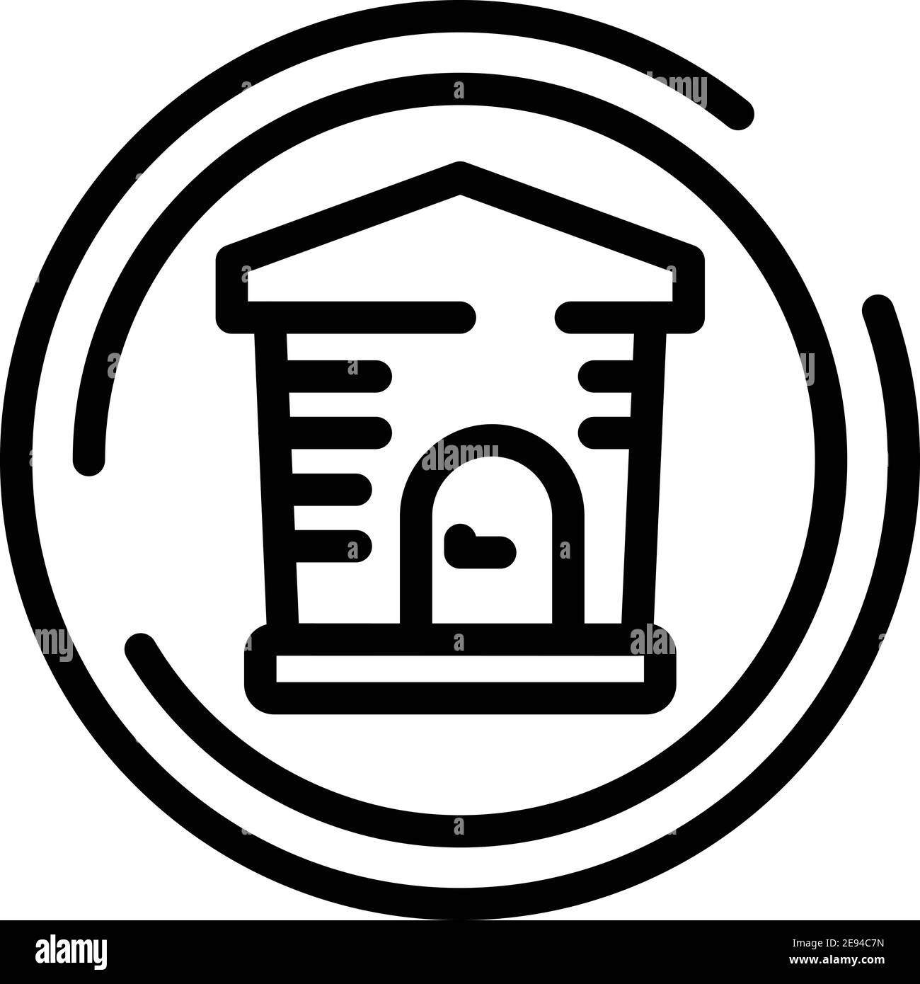 House insurance icon. Outline house insurance vector icon for web ...