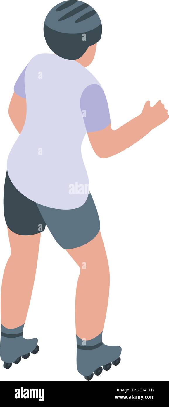 Urban rollerblade icon. Isometric of urban rollerblade vector icon for ...