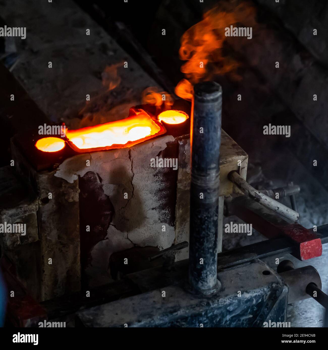 Aluminothermic (Exothermic) rail welding inside a metro tunnel project ...