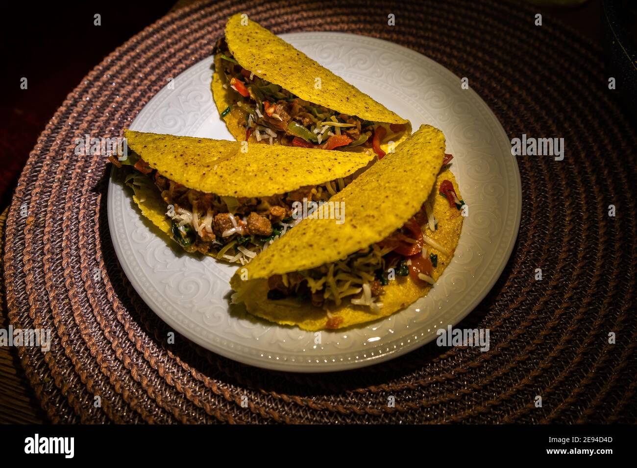 Taco on a plate hi-res stock photography and images - Alamy