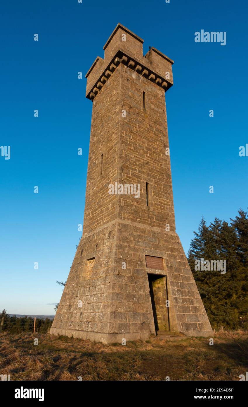 The Prop of Ythsie memorial tower on the Haddo Estate near Tarves ...