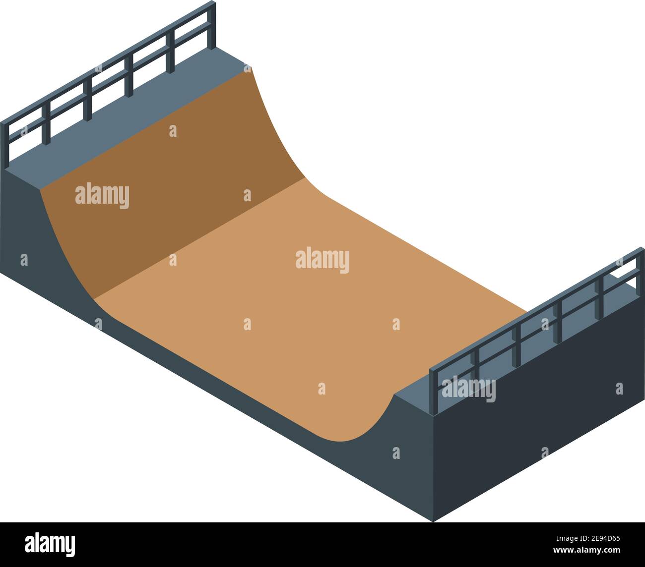 Extreme sport ramp icon. Isometric of extreme sport ramp vector icon ...