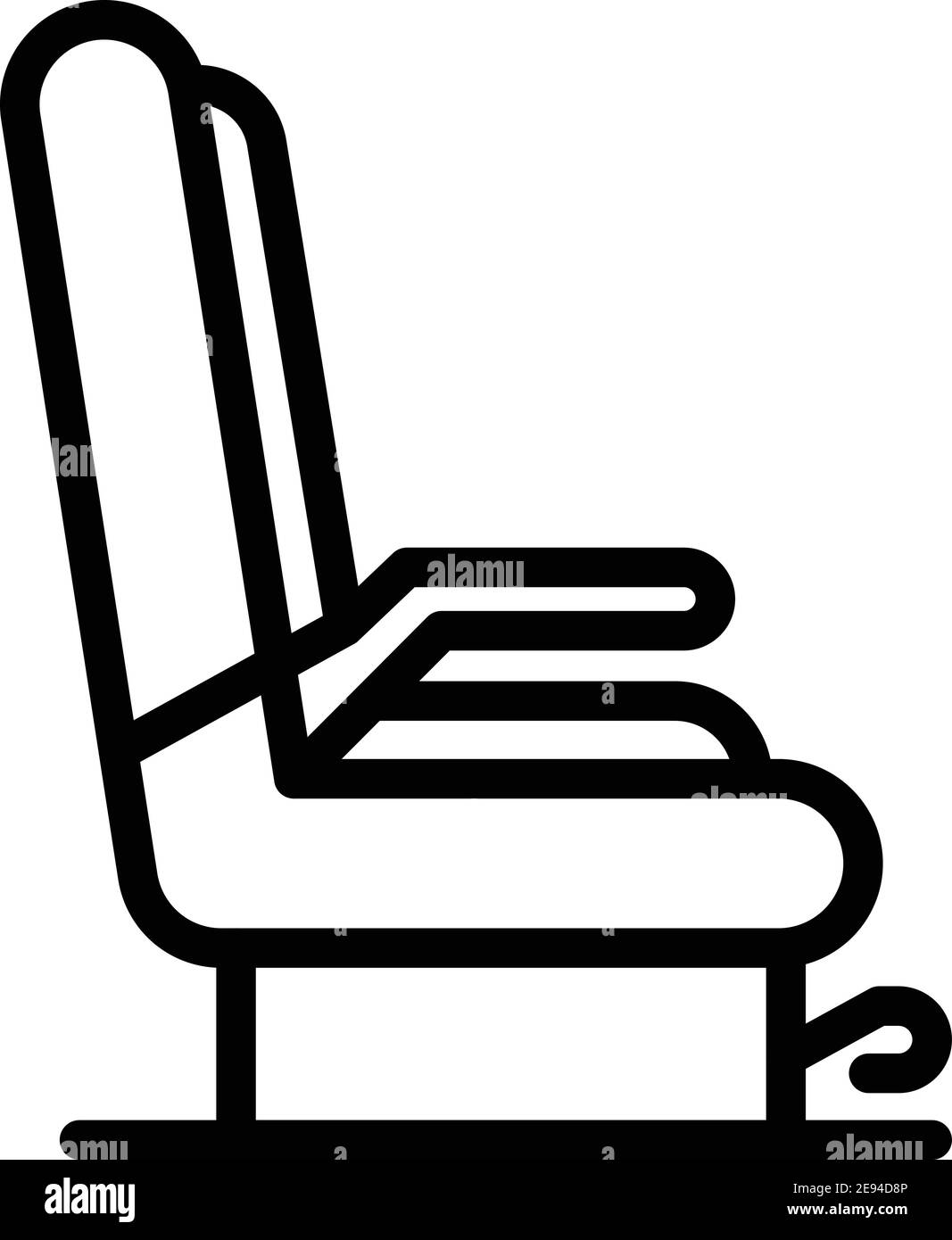 Flight seats icon. Outline flight seats vector icon for web design ...