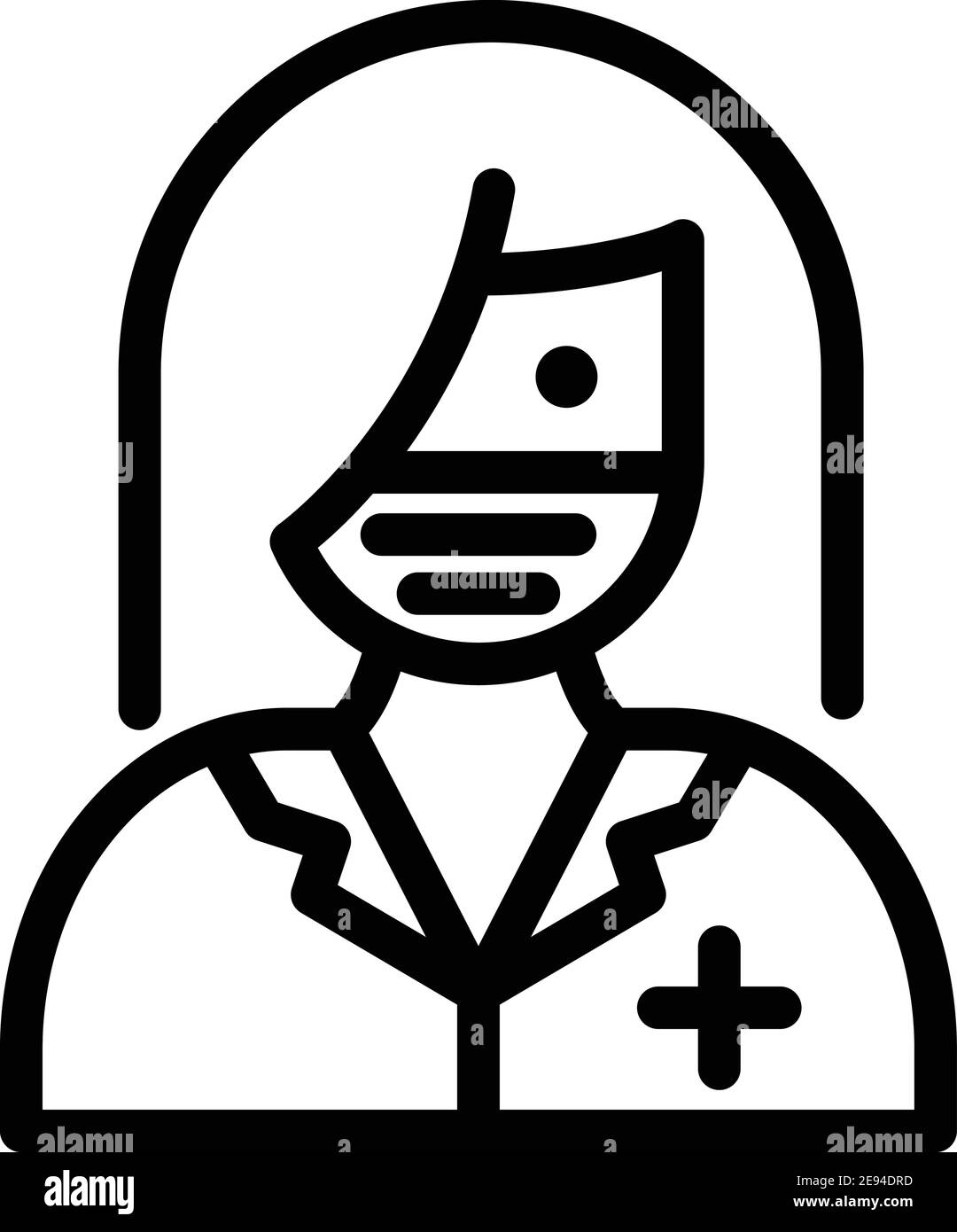 Medical safe cover icon. Outline medical safe cover vector icon for web ...
