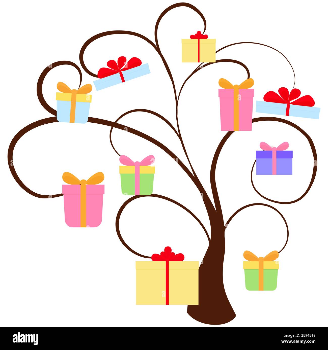 Holiday tree concept Stock Vector Images - Alamy
