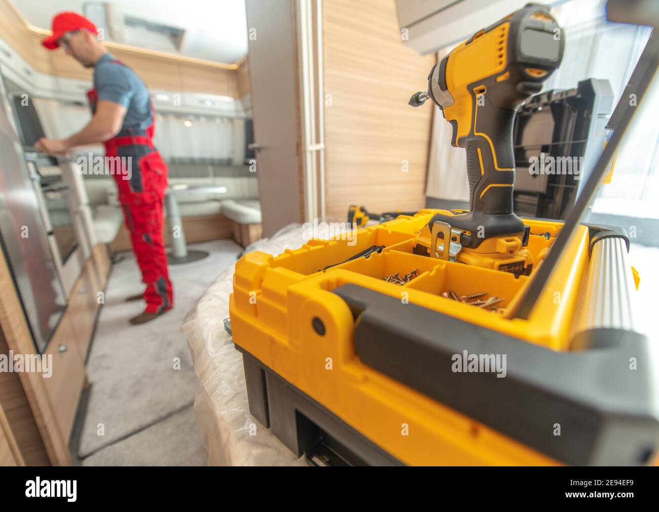 Caucasian professional rv industry worker hi-res stock photography and ...