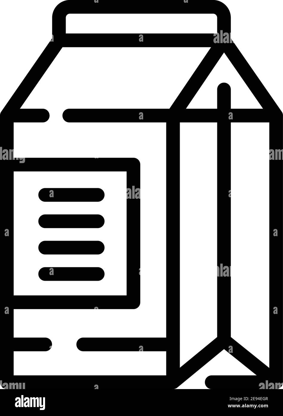 Farm fresh milk icon. Outline farm fresh milk vector icon for web ...
