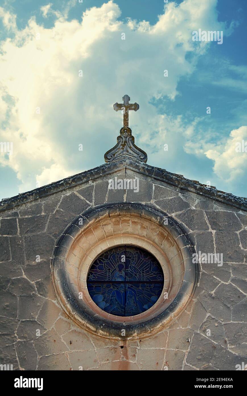Part of the ancient church on a white background Stock Photo - Alamy
