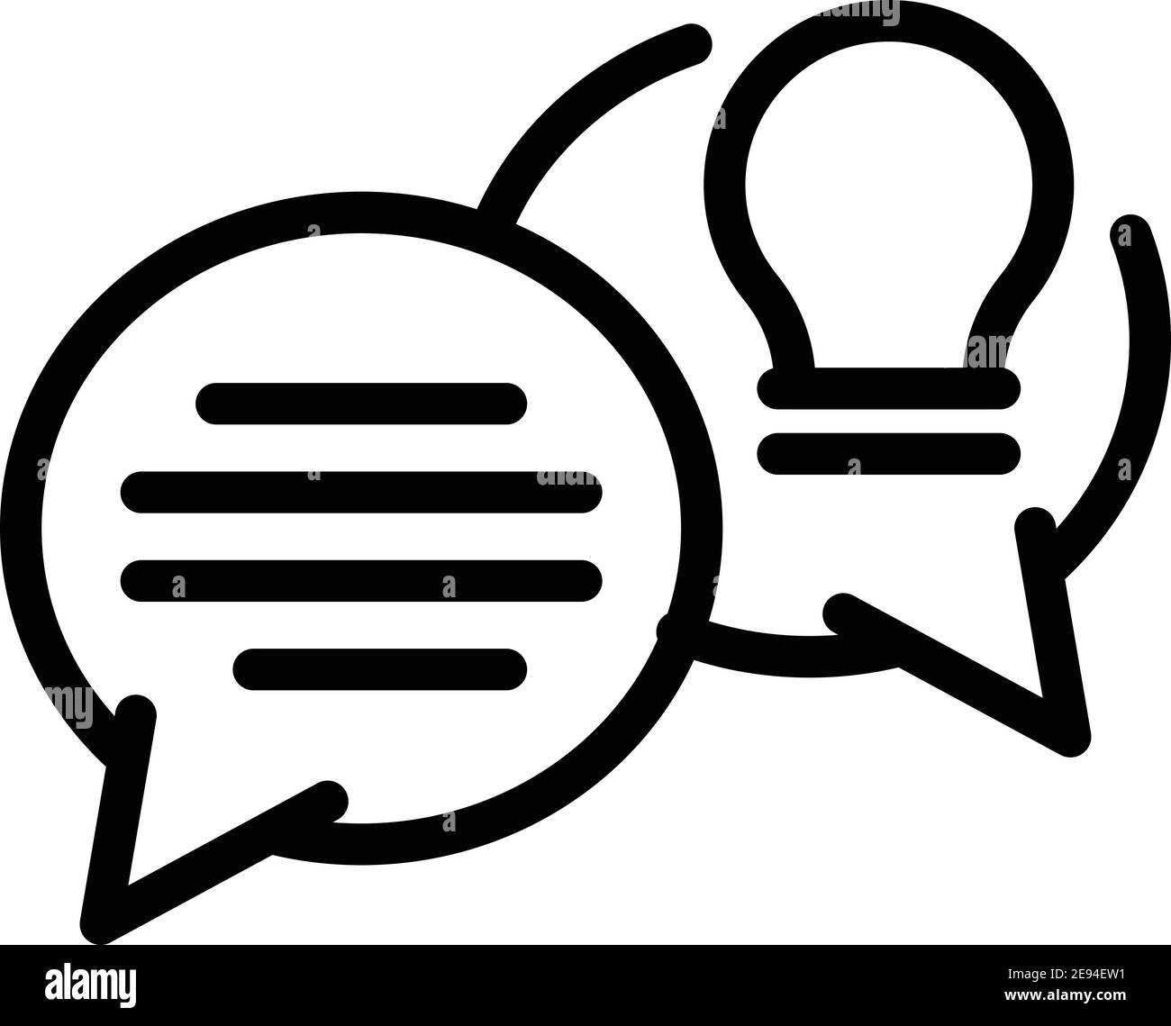 Tips idea icon. Outline tips idea vector icon for web design isolated ...
