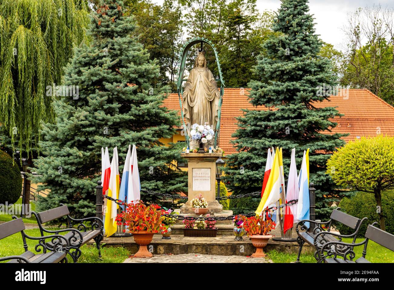 Kalwaria Zebrzydowska, Poland - August 27, 2020: St. Mary shrine in ...