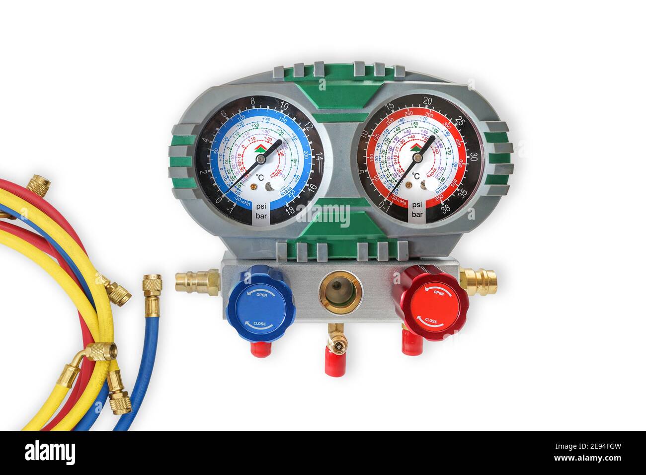 manometers on equipment for investigate and refueling of air ...