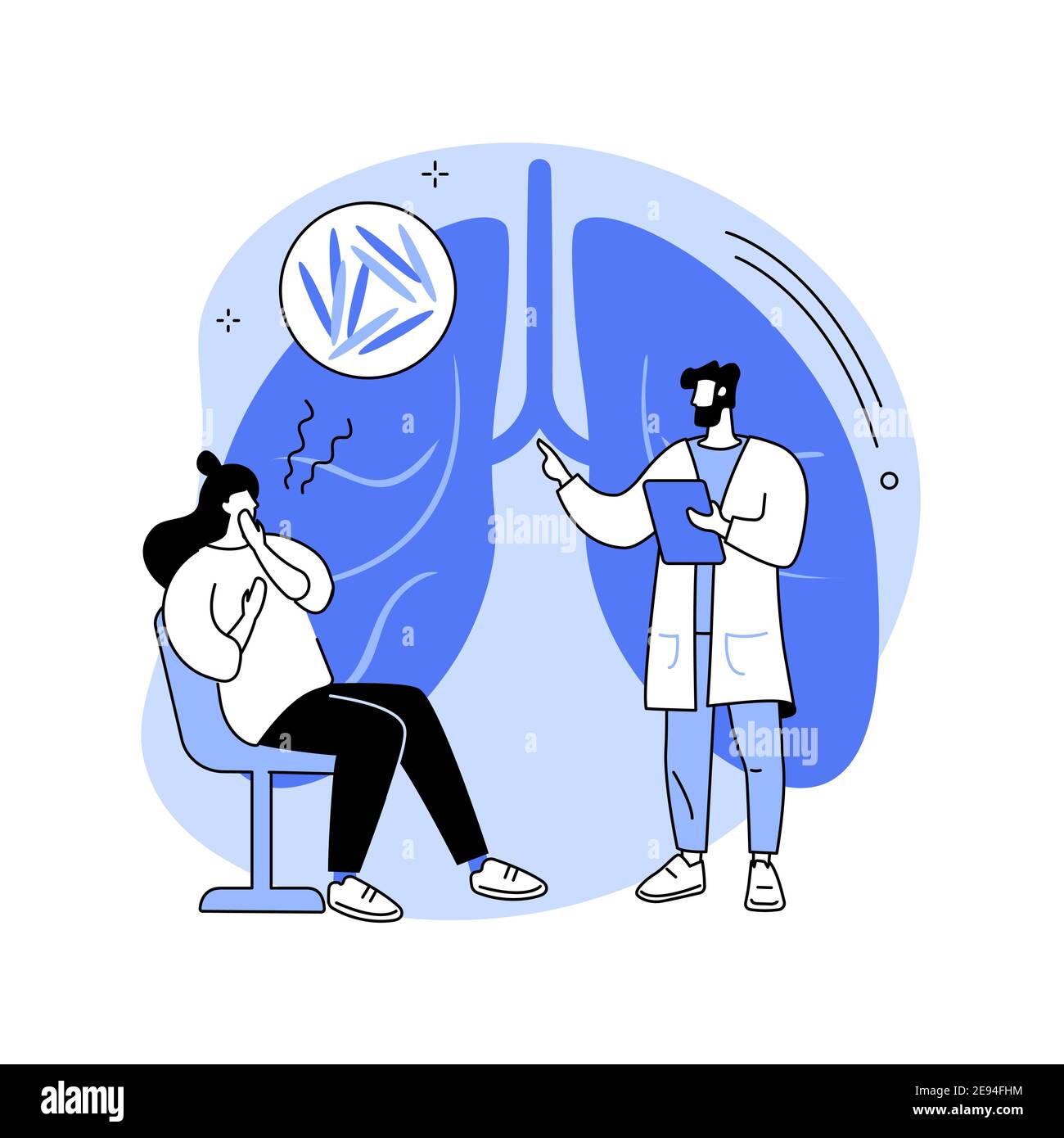 Tuberculosis abstract concept vector illustration Stock Vector Image ...