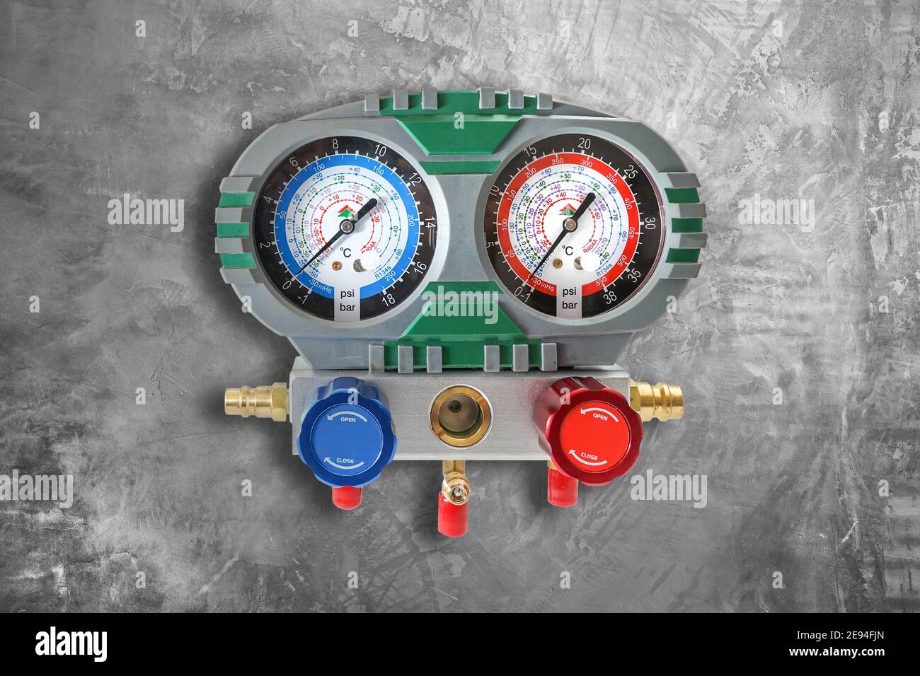 manometers on equipment for investigate and refueling of air ...