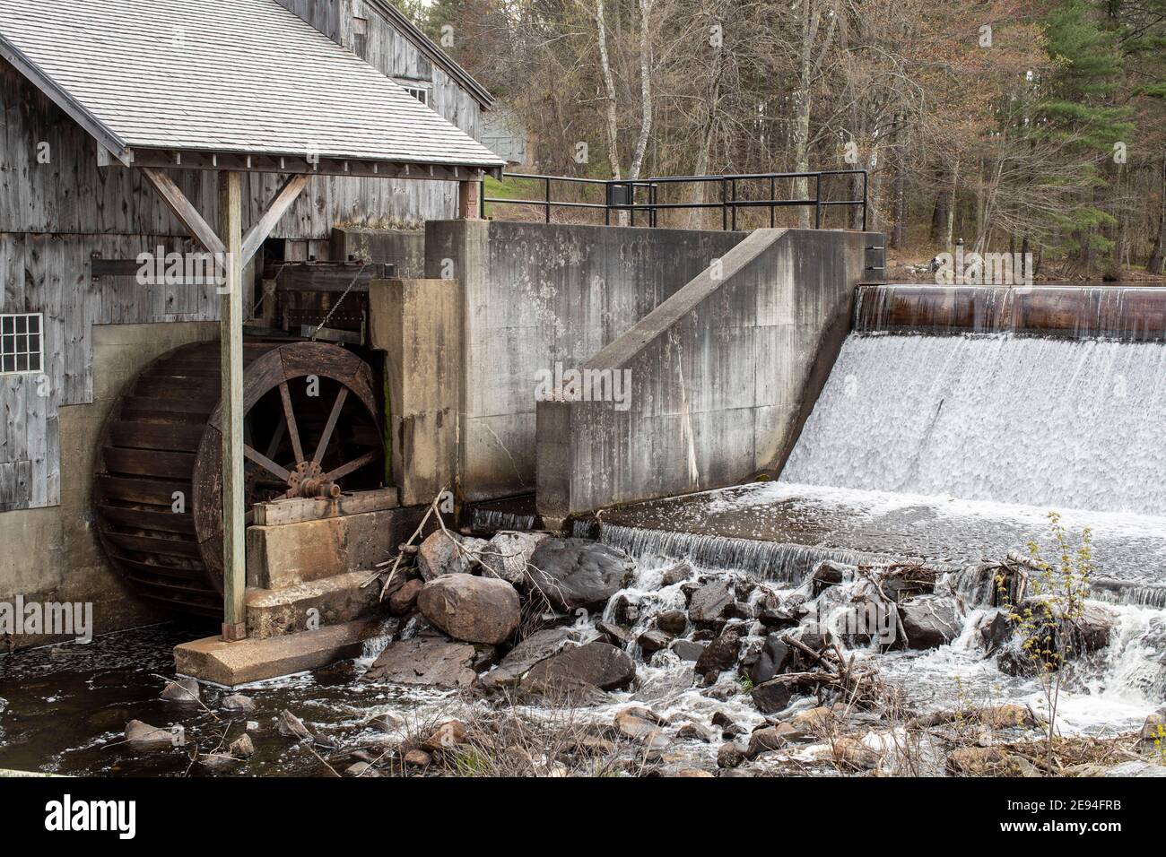 Water powered sawmill hi-res stock photography and images - Alamy