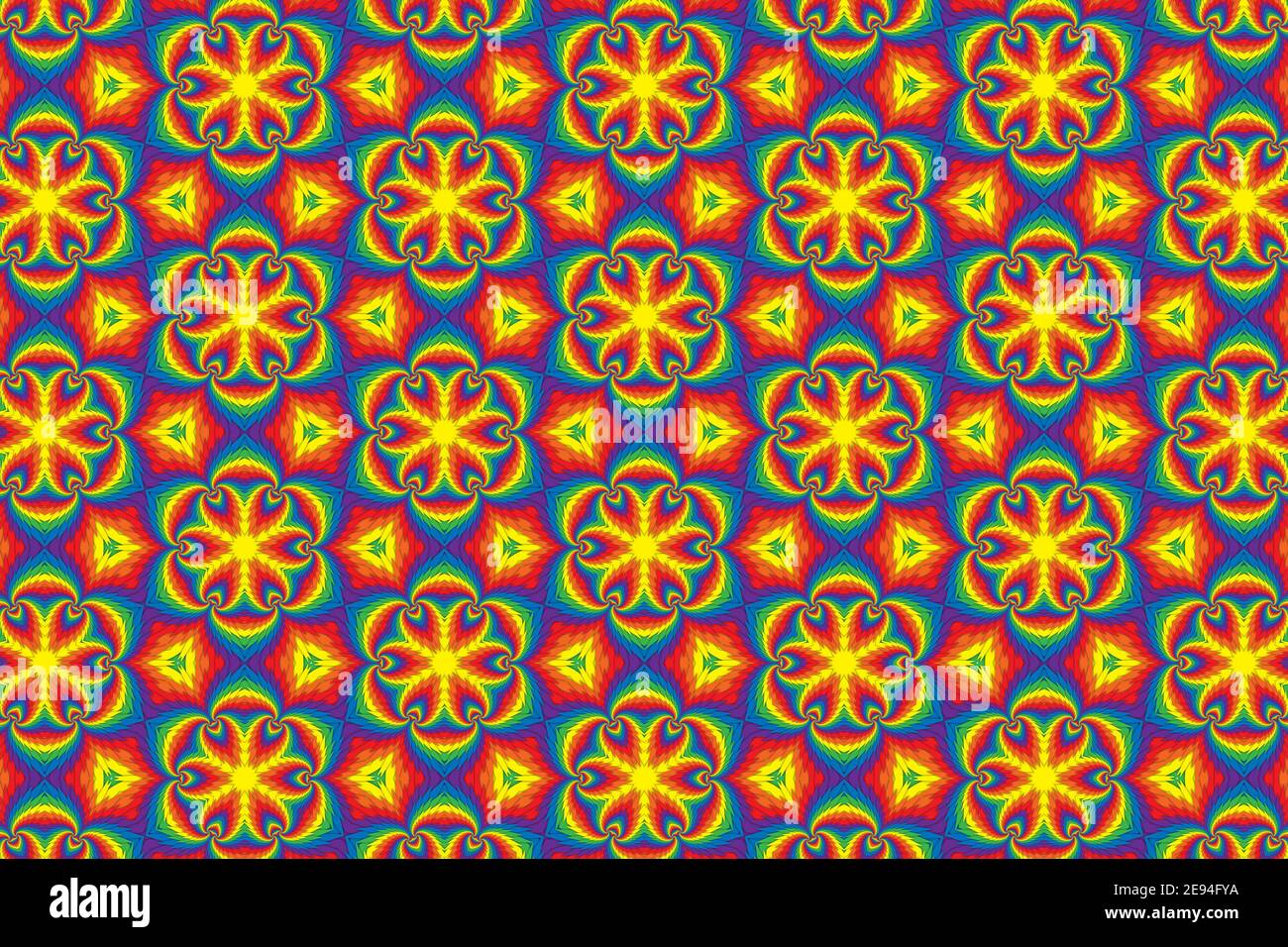 Abstract geometric pattern ilustration. Repeating background floral ...