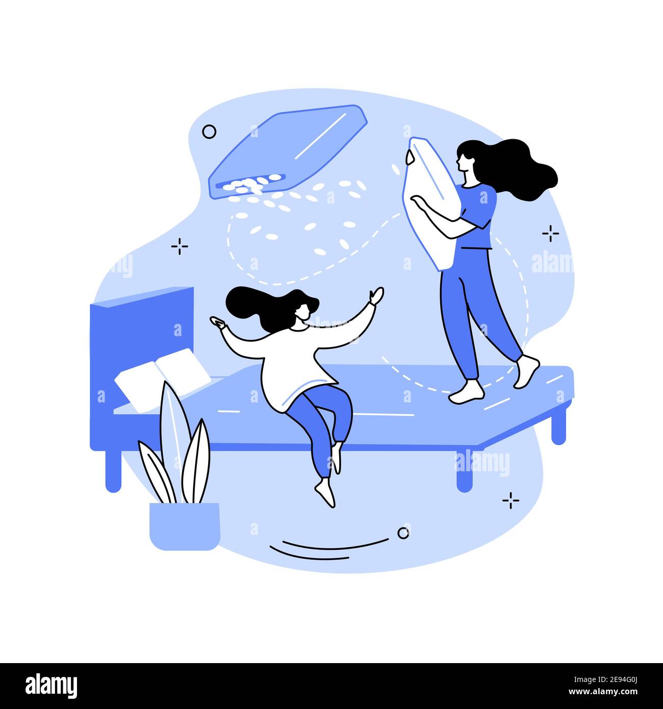 Pajama Party Abstract Concept Vector Illustration Stock Vector Image