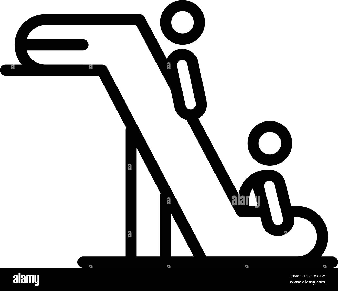 Passenger boarding icon. Outline passenger boarding vector icon for web ...