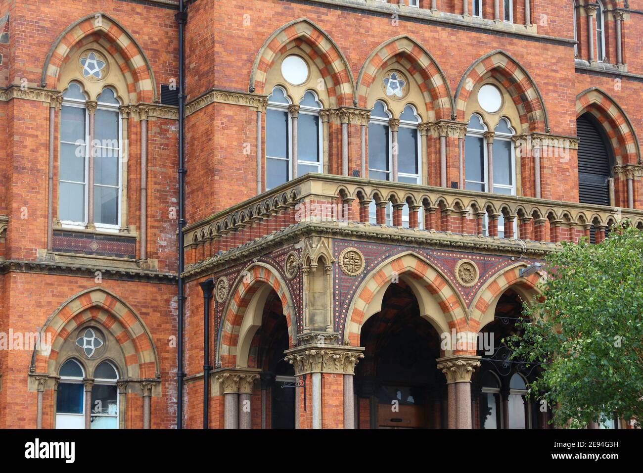 Leeds city landmark, UK. Leeds General Infirmary - old hospital ...