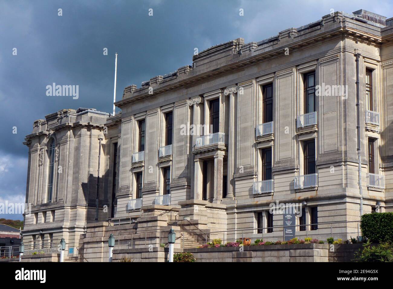 The National Library of Wales, Aberystwyth, Ceredigion, Wales, UK Stock ...