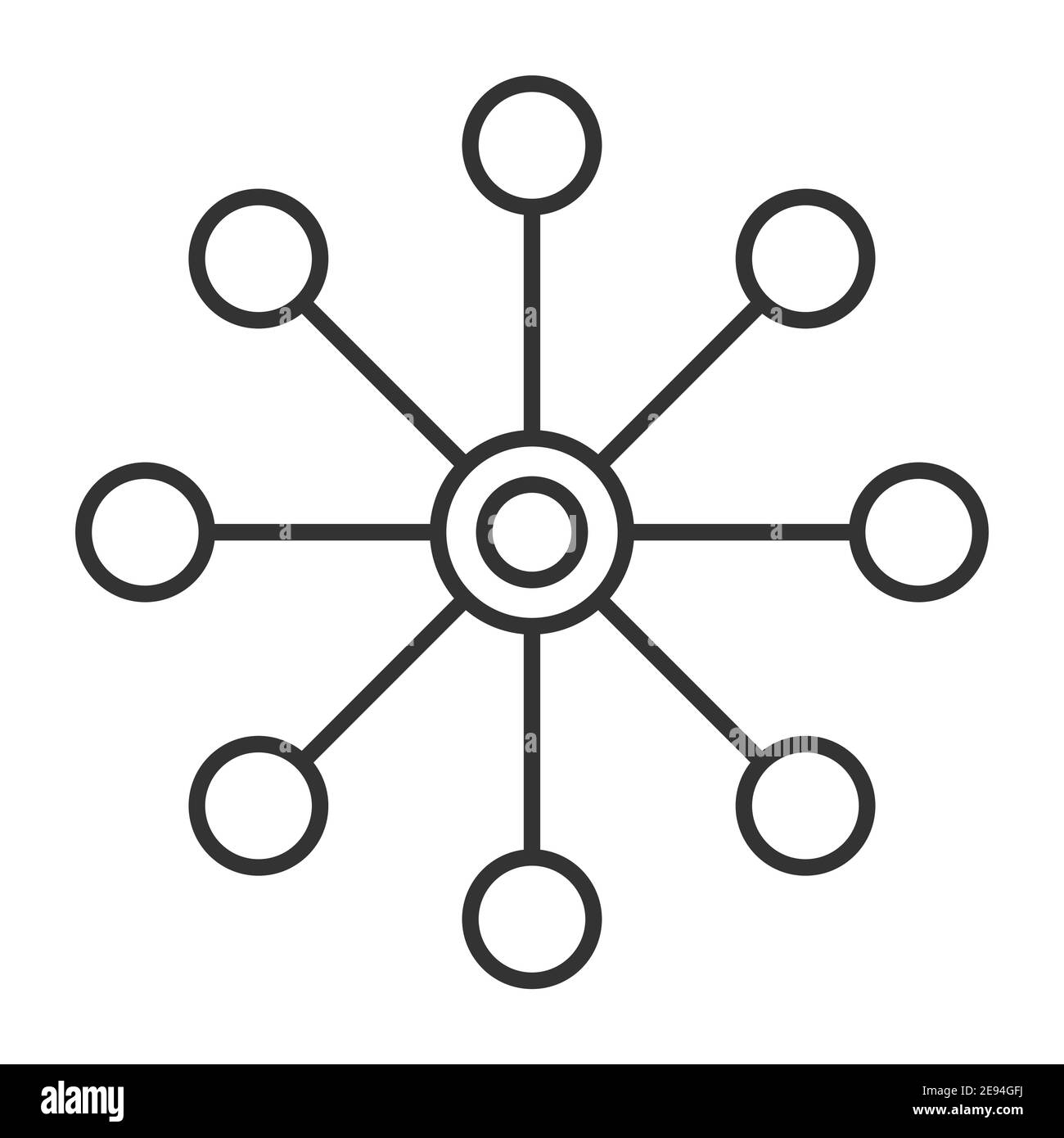 vector icon isolated multichannel on white background, multichannel ...