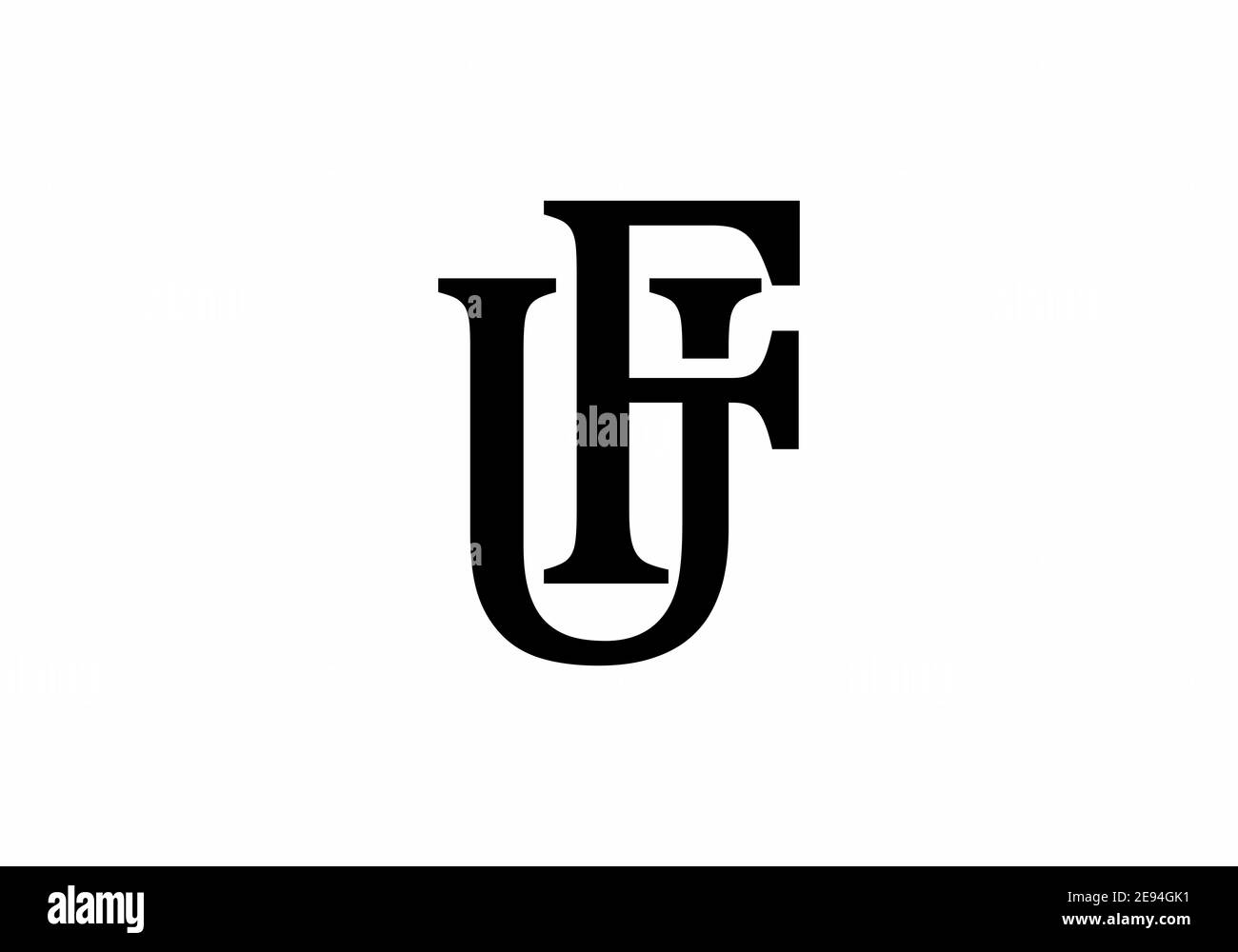 FU or UF initial letter logo design Stock Vector Image & Art - Alamy
