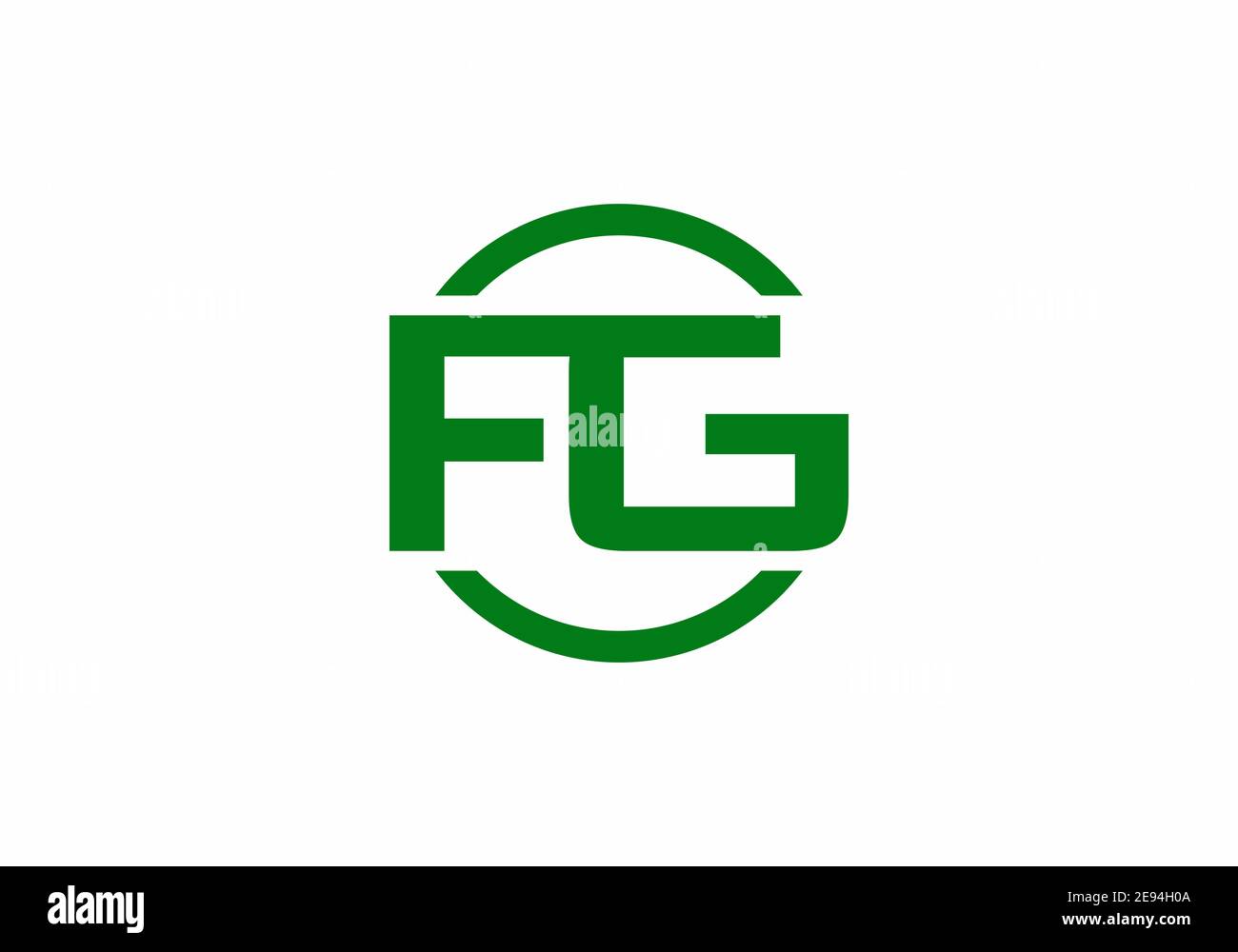 Green FG initial letter logo design Stock Vector Image & Art - Alamy