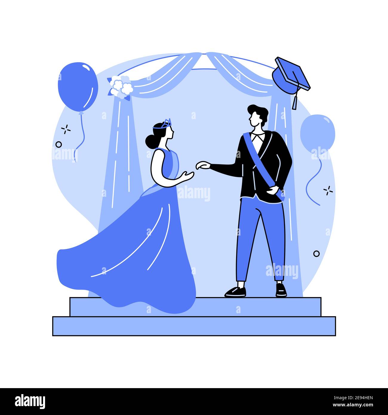 Prom party abstract concept vector illustration Stock Vector Image ...
