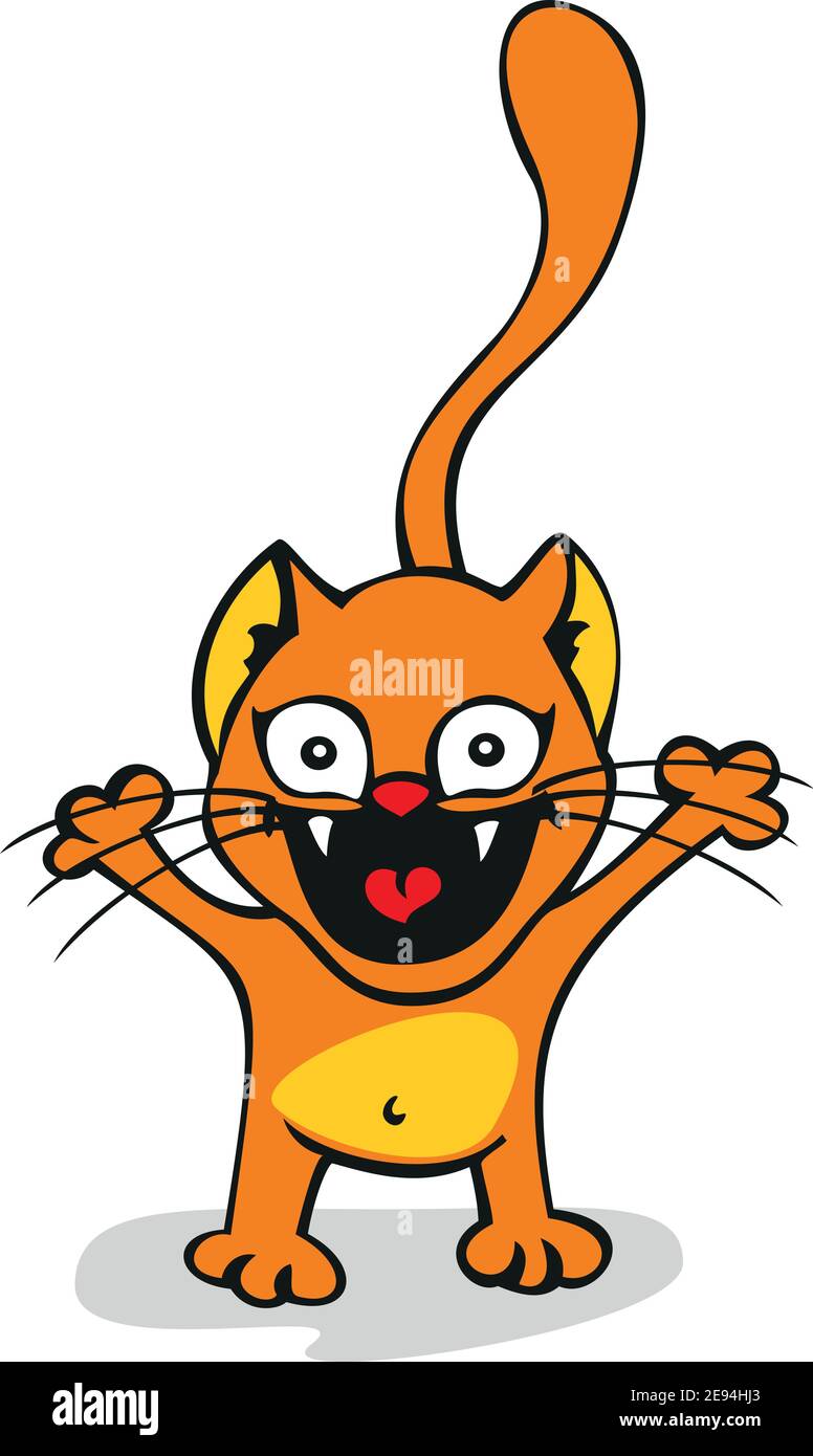 Greeting card love cat Cut Out Stock Images & Pictures - Alamy