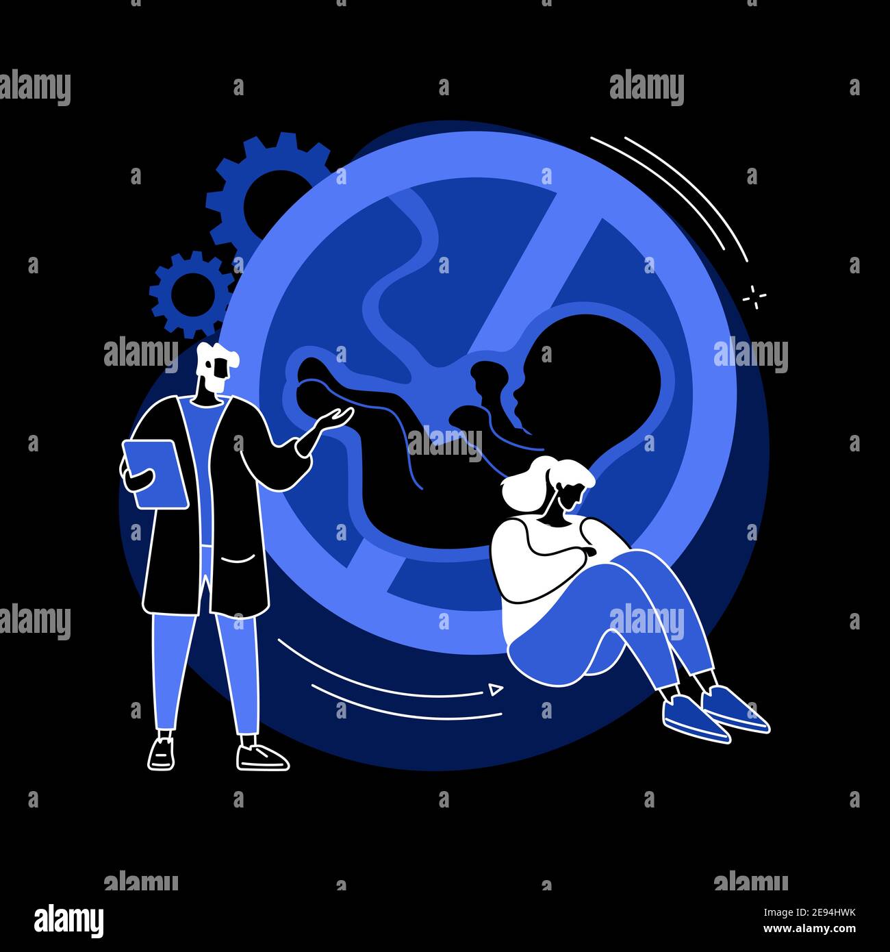 Abortion abstract concept vector illustration Stock Vector Image & Art ...