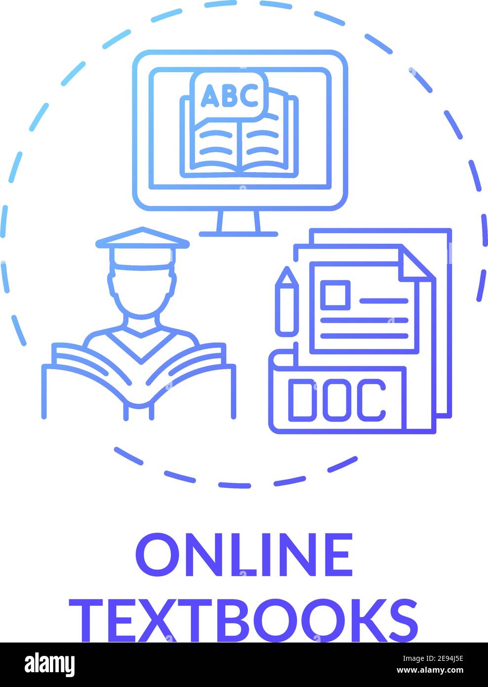 Textbooks distance learning Stock Vector Images - Alamy