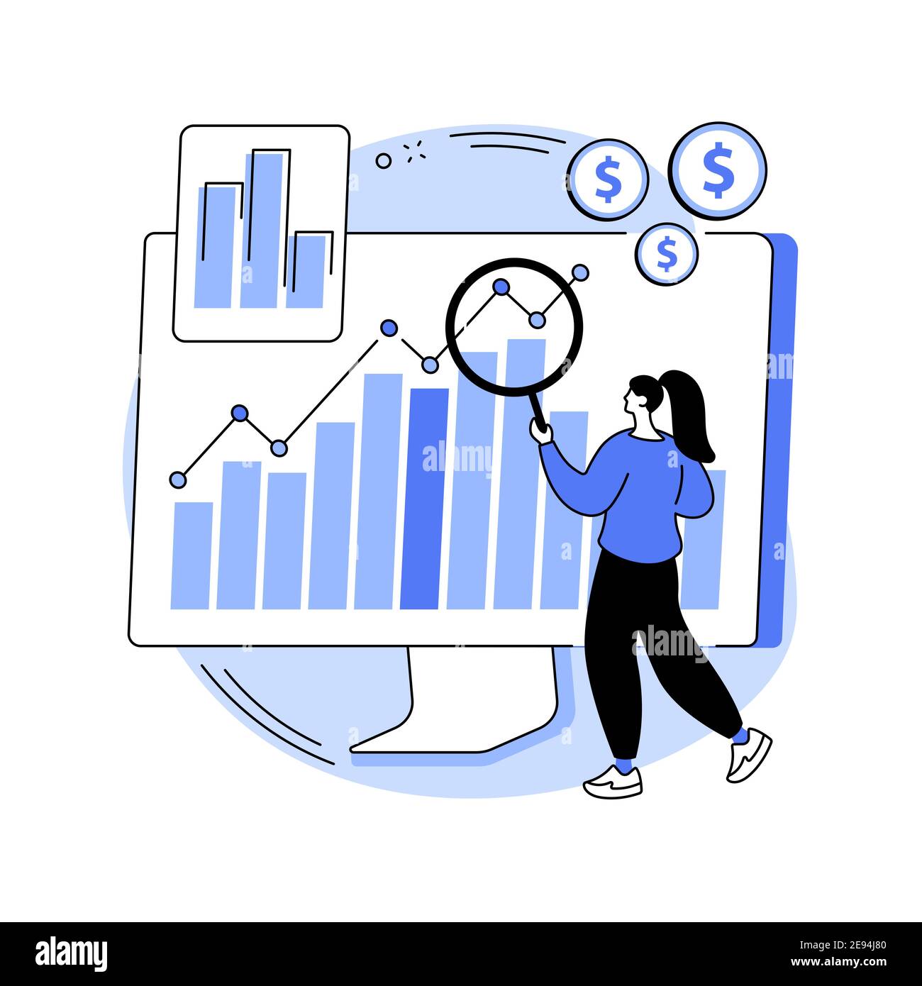 Sales index abstract concept vector illustration Stock Vector Image ...