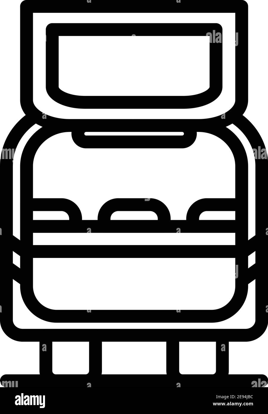 Vehicle boot icon. Outline vehicle boot vector icon for web design ...
