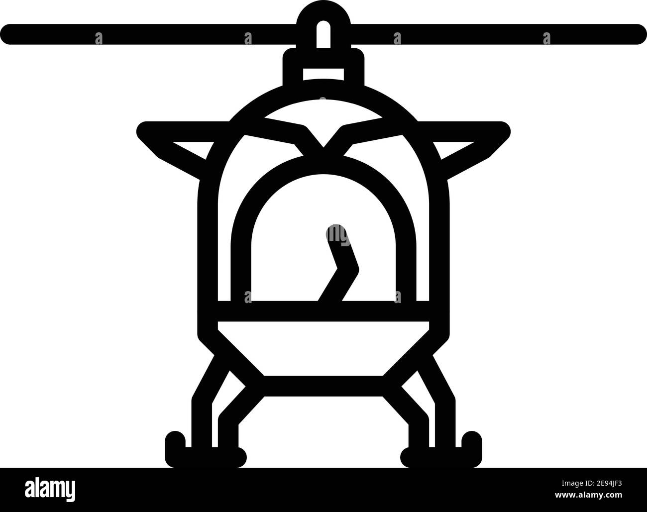 Rescue helicopter icon. Outline rescue helicopter vector icon for web ...