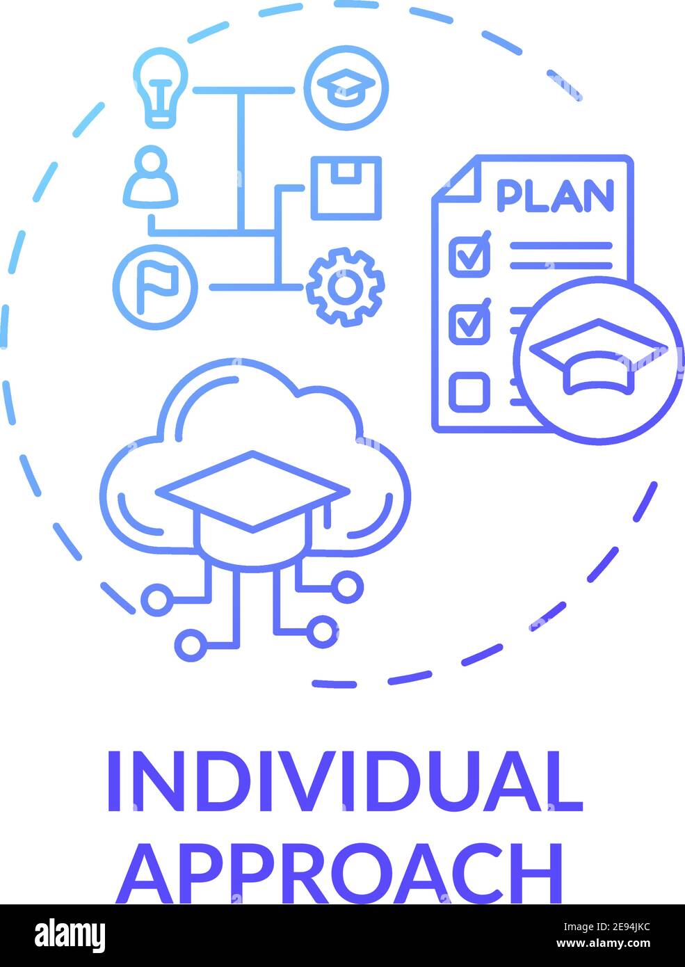 Individual approach concept icon Stock Vector Image & Art - Alamy