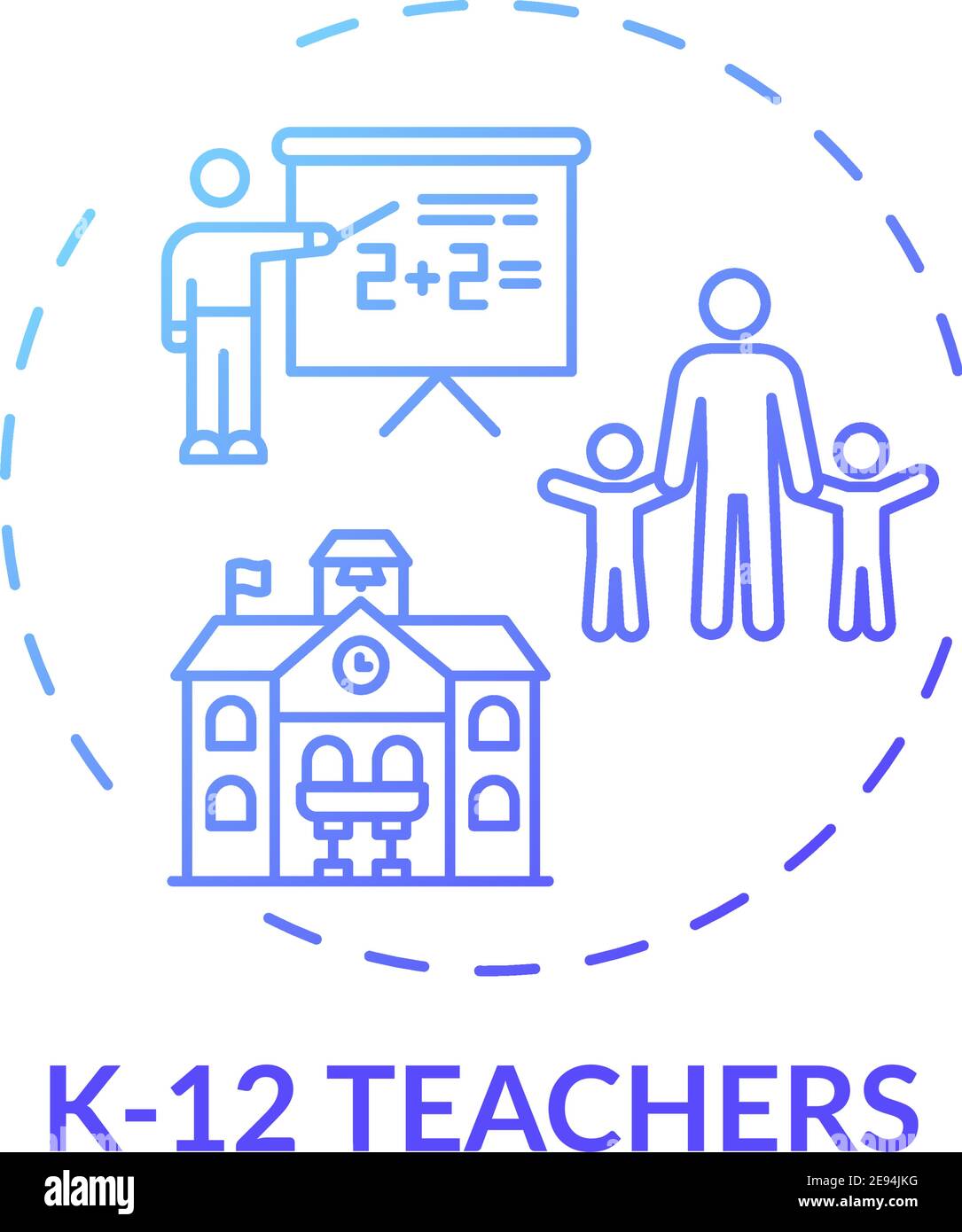 K 12 teachers concept icon Stock Vector Image & Art - Alamy