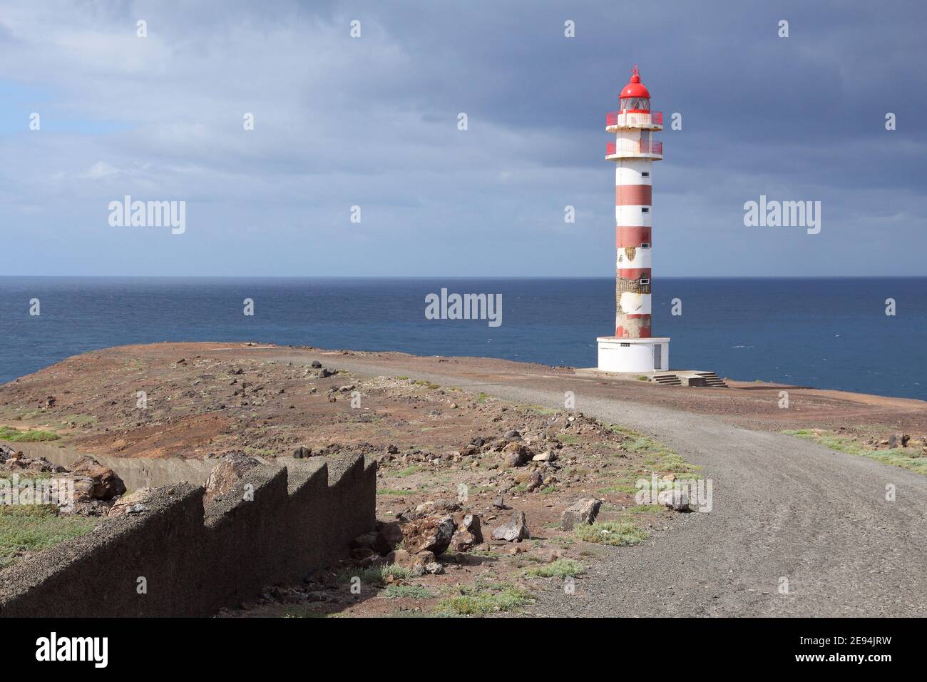 Gran Canaria lighthouse - Punta Sardina landmark beacon Stock Photo - Alamy