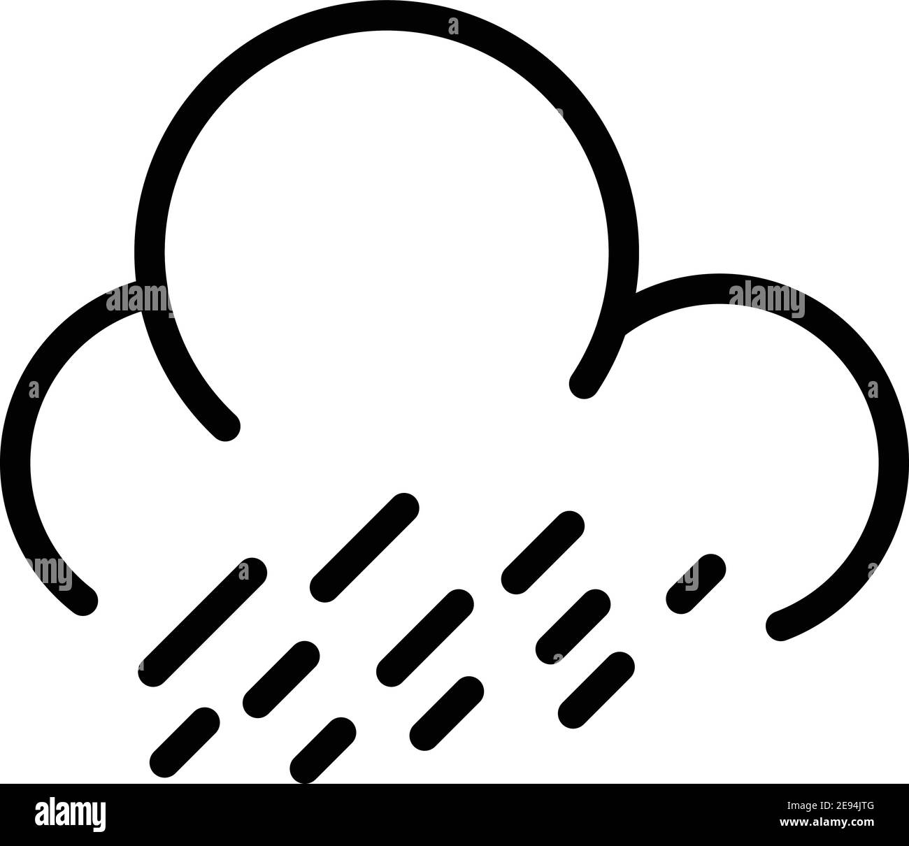 Drizzle day icon. Outline drizzle day vector icon for web design ...
