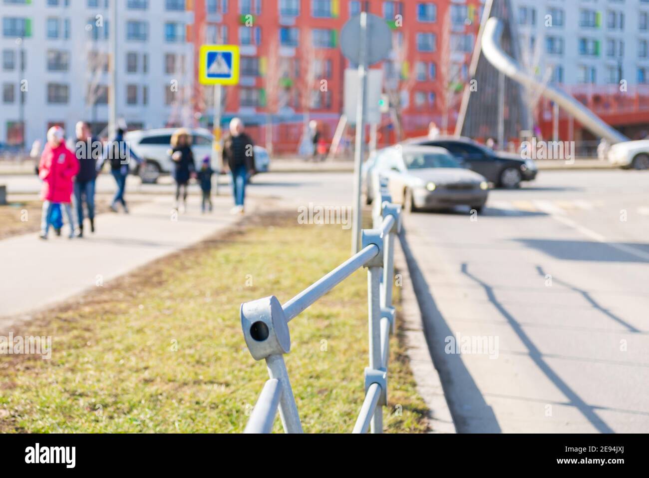 Curved metal security fencing hi-res stock photography and images - Alamy