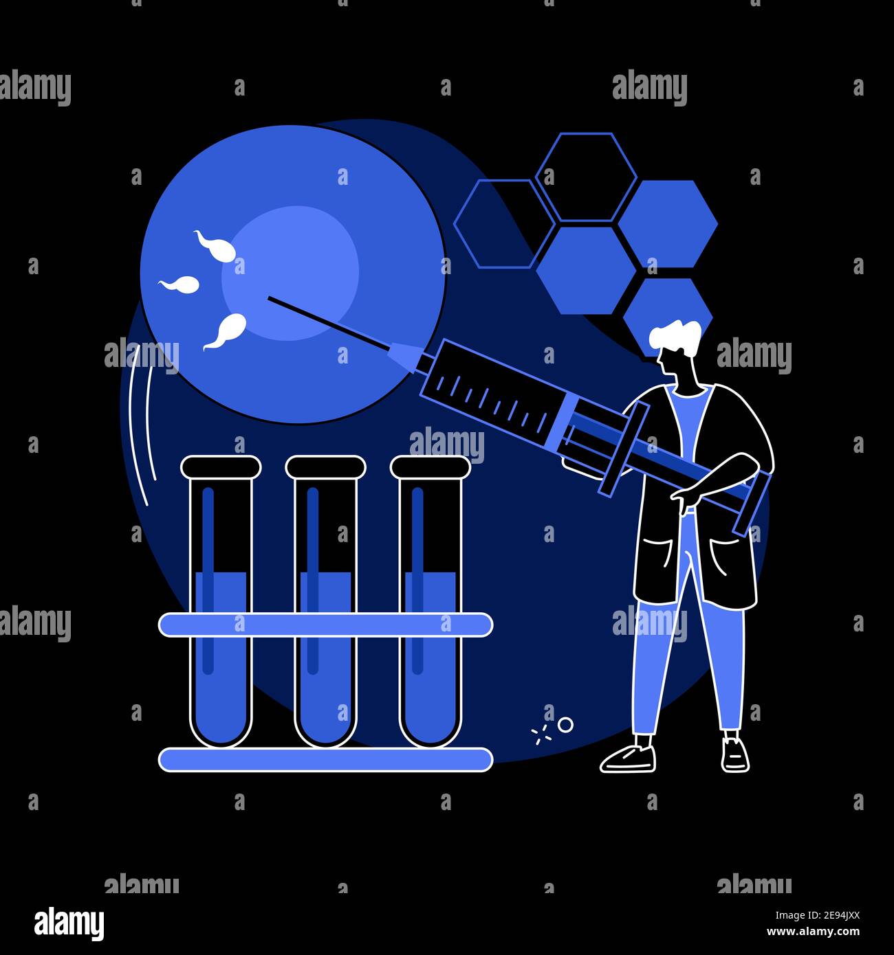 Artificial reproduction abstract concept vector illustration Stock ...